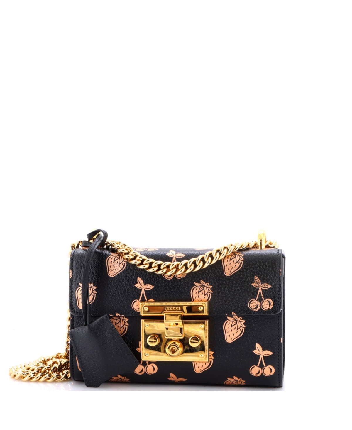 Click here for Pre-Owned Gucci Small Padlock Shoulder Bag Printed... prices