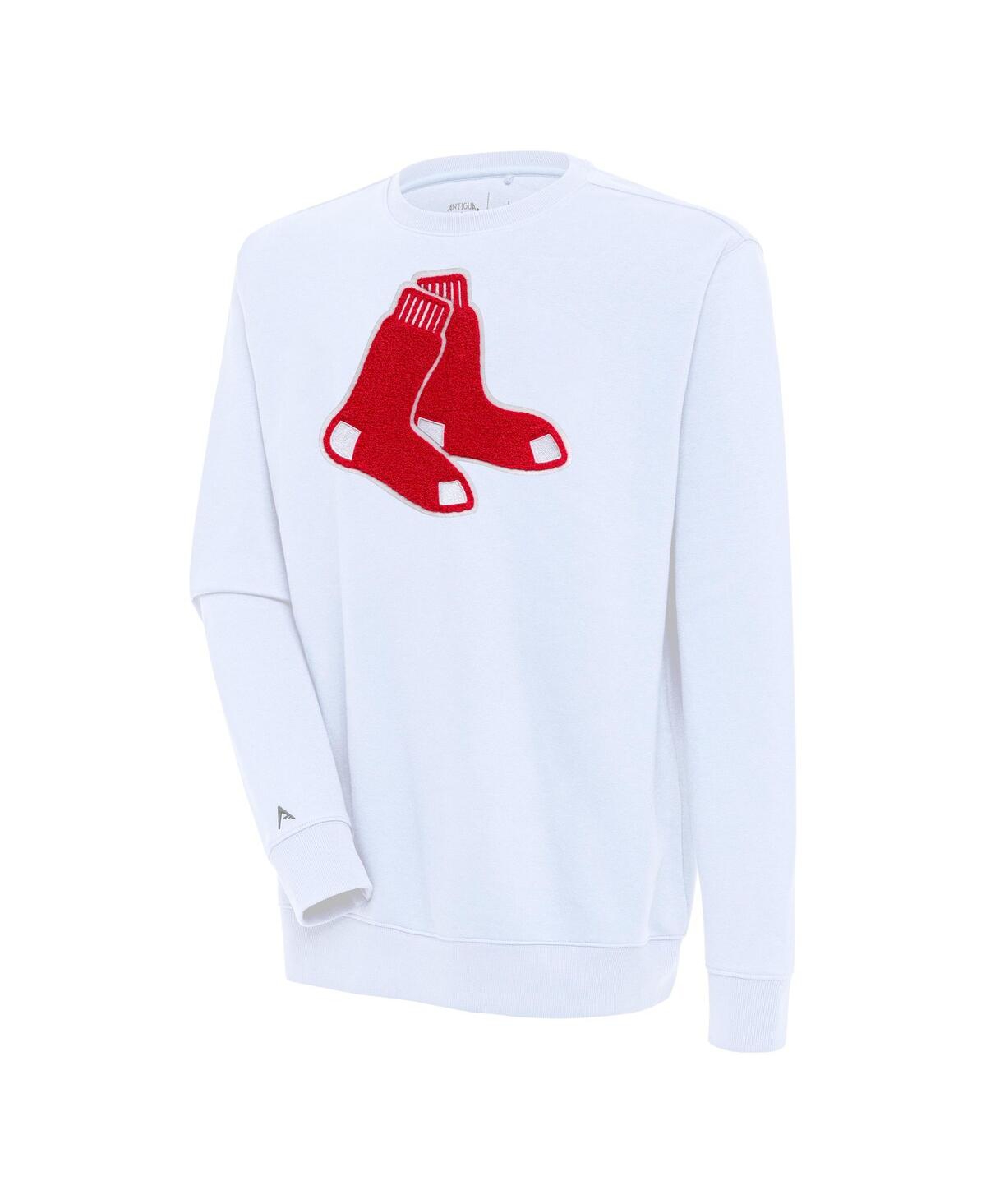 Click here for Antigua Mens White Boston Red Sox Victory Crewneck... prices
