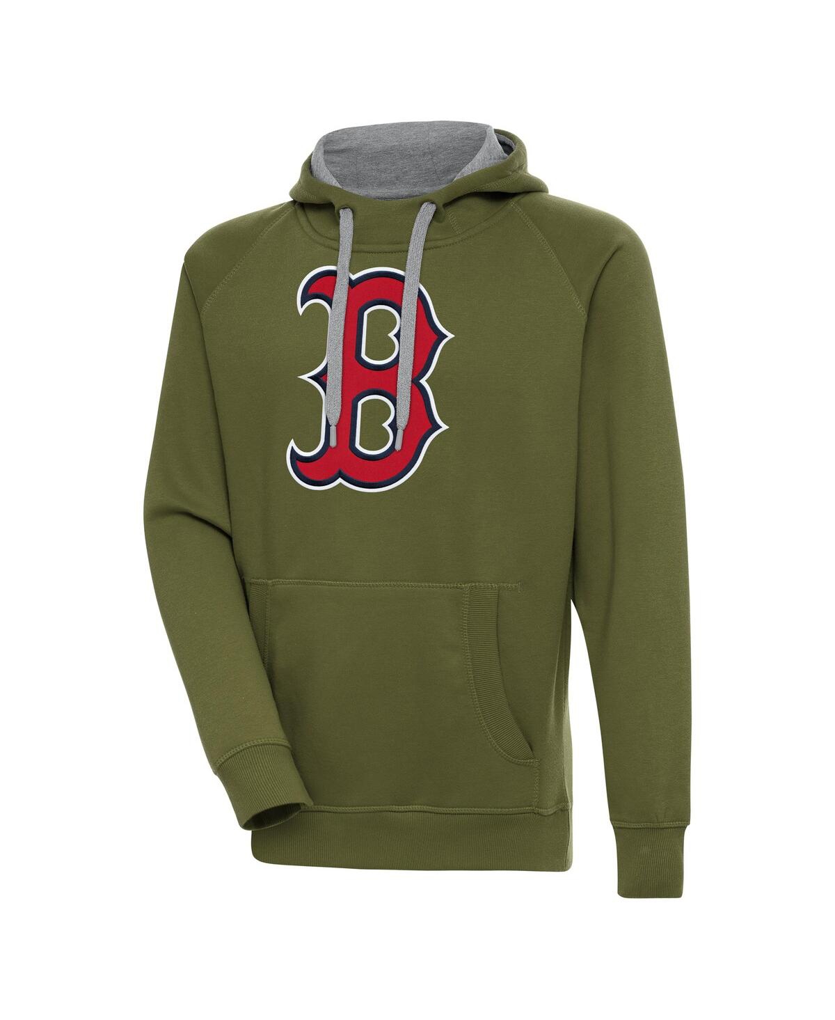 Click here for Antigua Mens Olive Boston Red Sox Victory Pullover... prices
