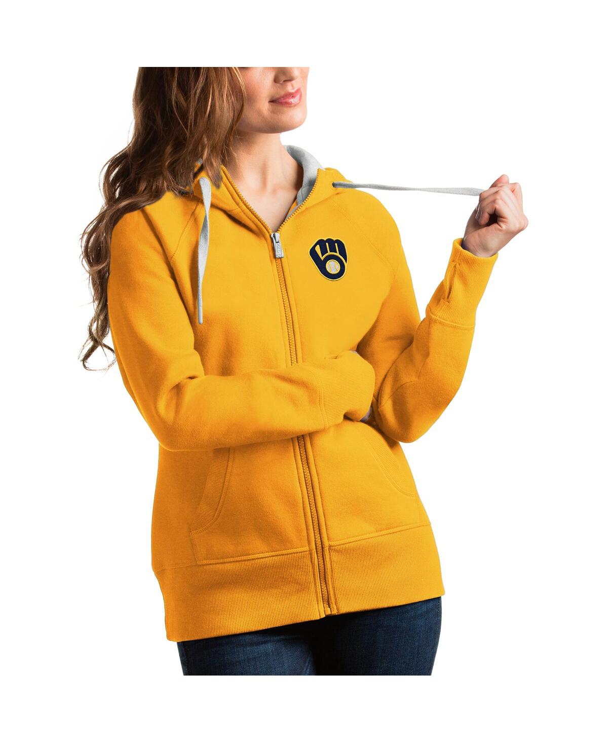 Click here for Antigua Womens Gold Milwaukee Brewers Victory Full... prices
