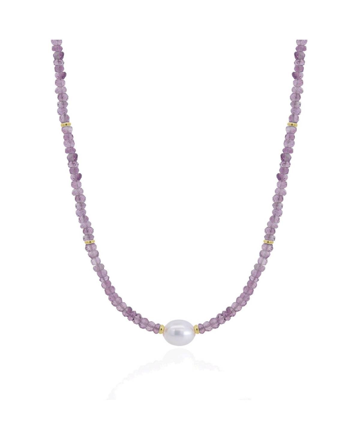 Click here for The Lovery Amethyst Bead Pearl Necklace 14K prices
