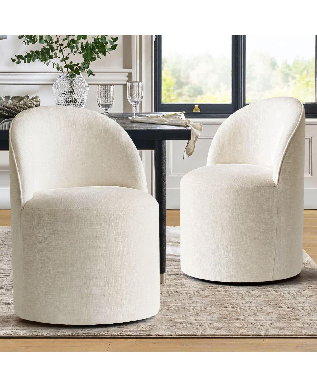 Click here for Maison Boucle Set of 2 Rolling Chenille Barrel Din... prices