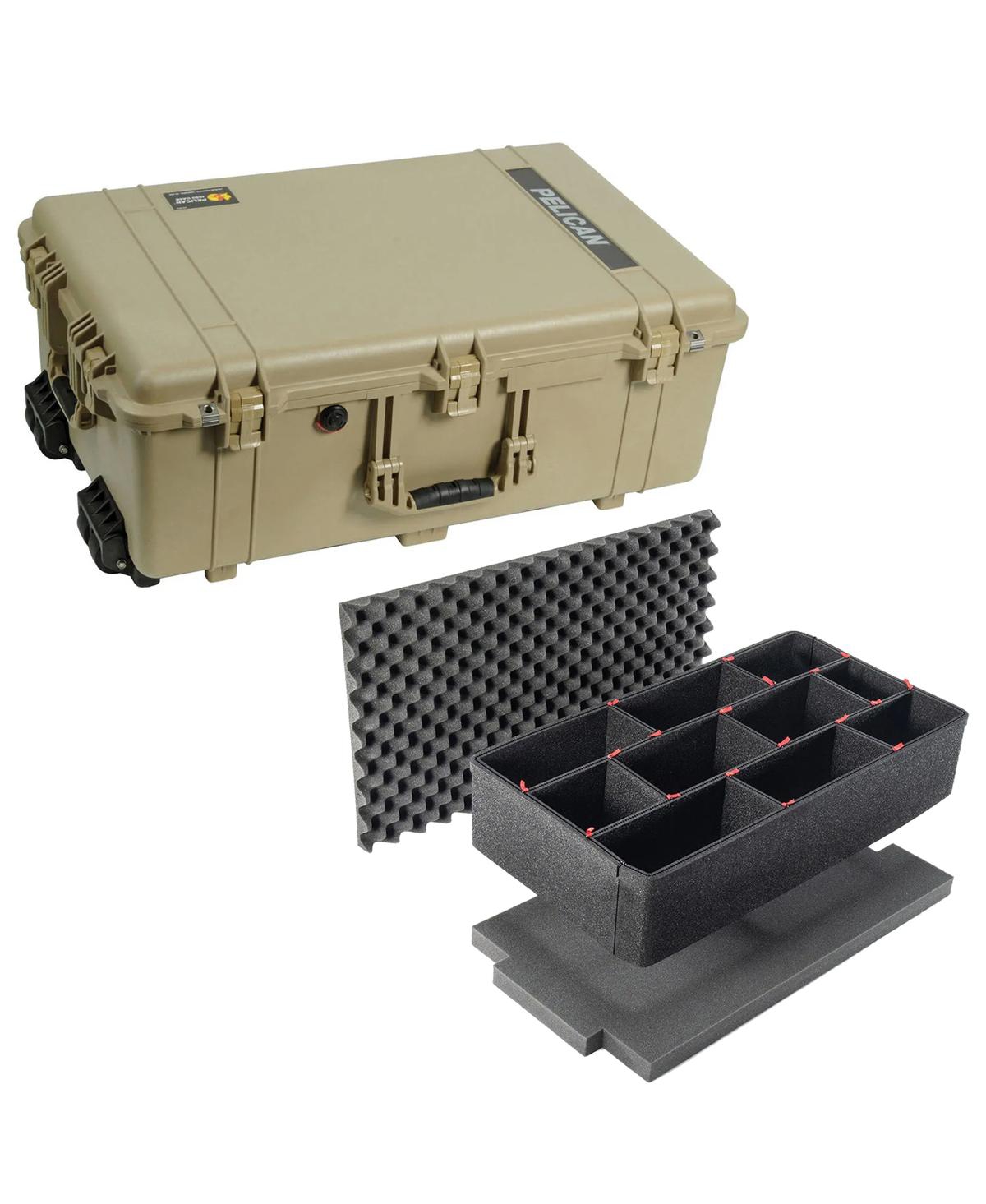 Click here for Pelican 1650 Watertight Wheeled Hard Case  Desert... prices
