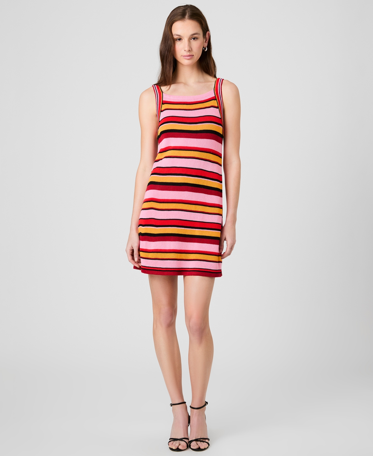 Click here for French Connection Womens Motley Knit Striped Mini... prices