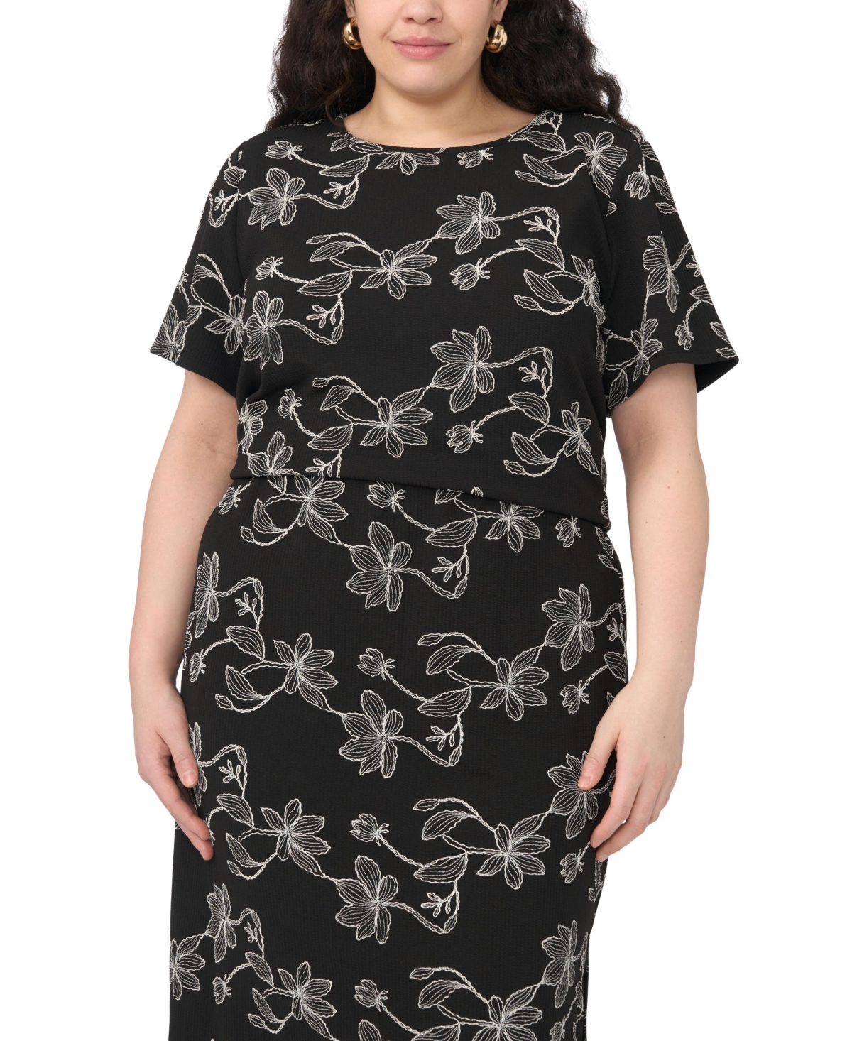 Click here for Vince Camuto Plus Size Crewneck Short-Sleeve Top -... prices