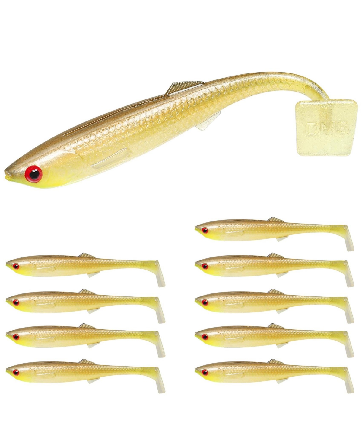 Click here for Gnuadz Easy Catch Pre-rigged Soft Swimbaits Vibrat... prices