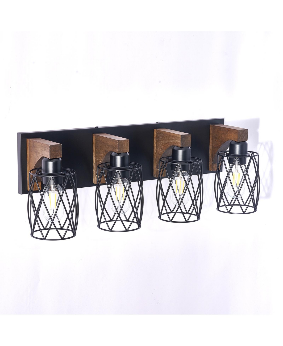 Click here for Busdays 4 Light Farmhouse Bathroom Vanity Light Ru... prices