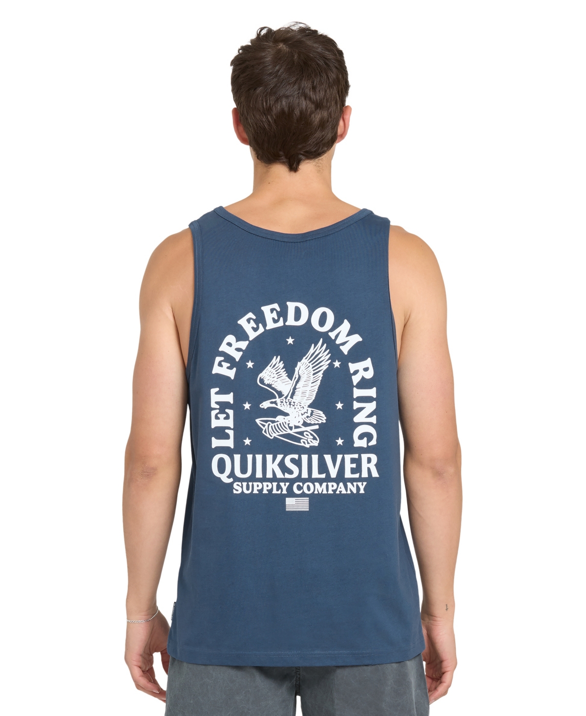 Click here for Quiksilver Mens Freedom Ring Crewneck Tank Top - B... prices