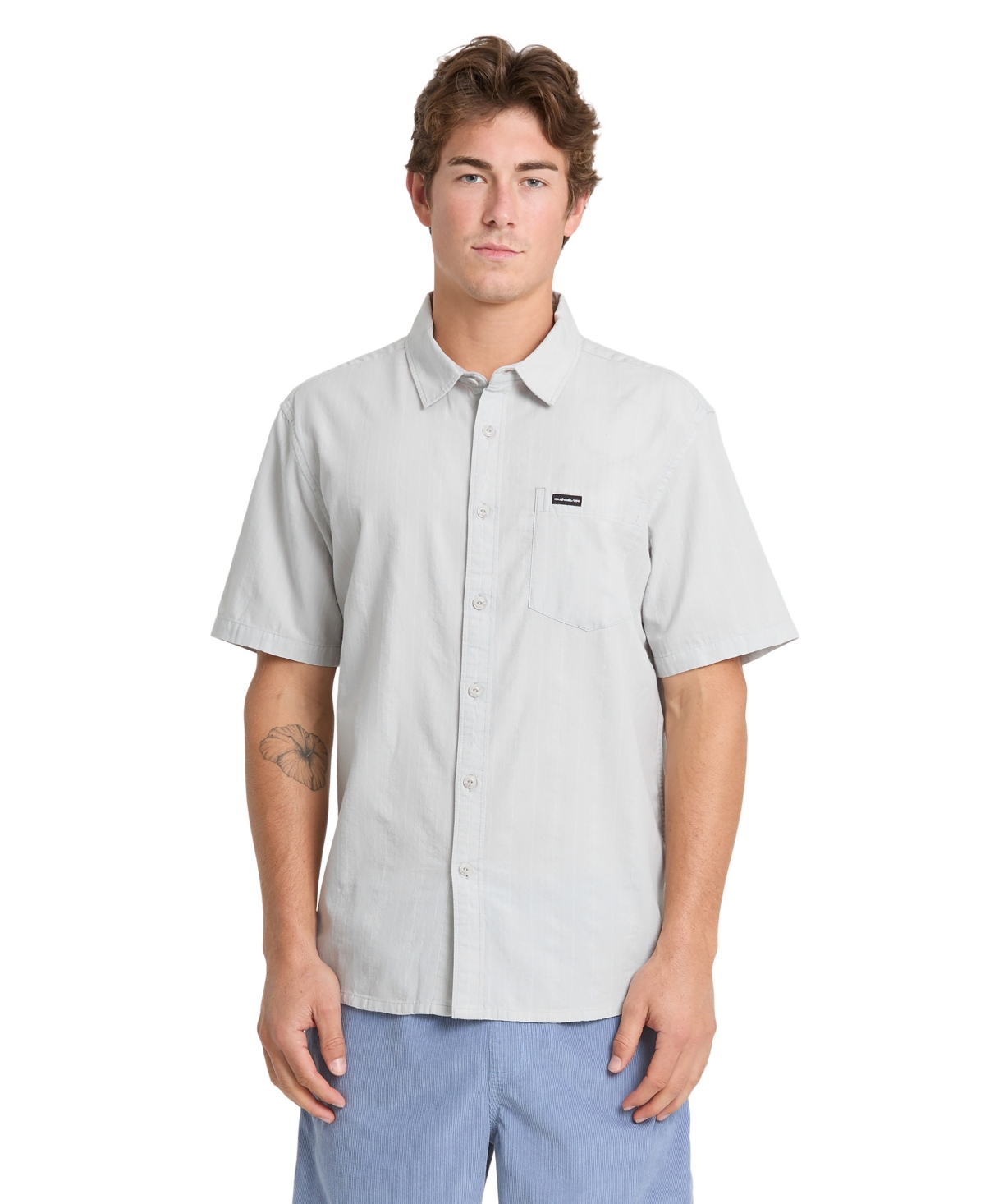 Click here for Quiksilver Mens Dobby Stripe Short-Sleeve Shirt -... prices