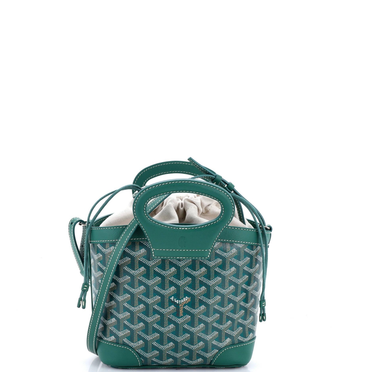Click here for Pre-Owned Goyard Mini Beluga Bag Coated Canvas - G... prices