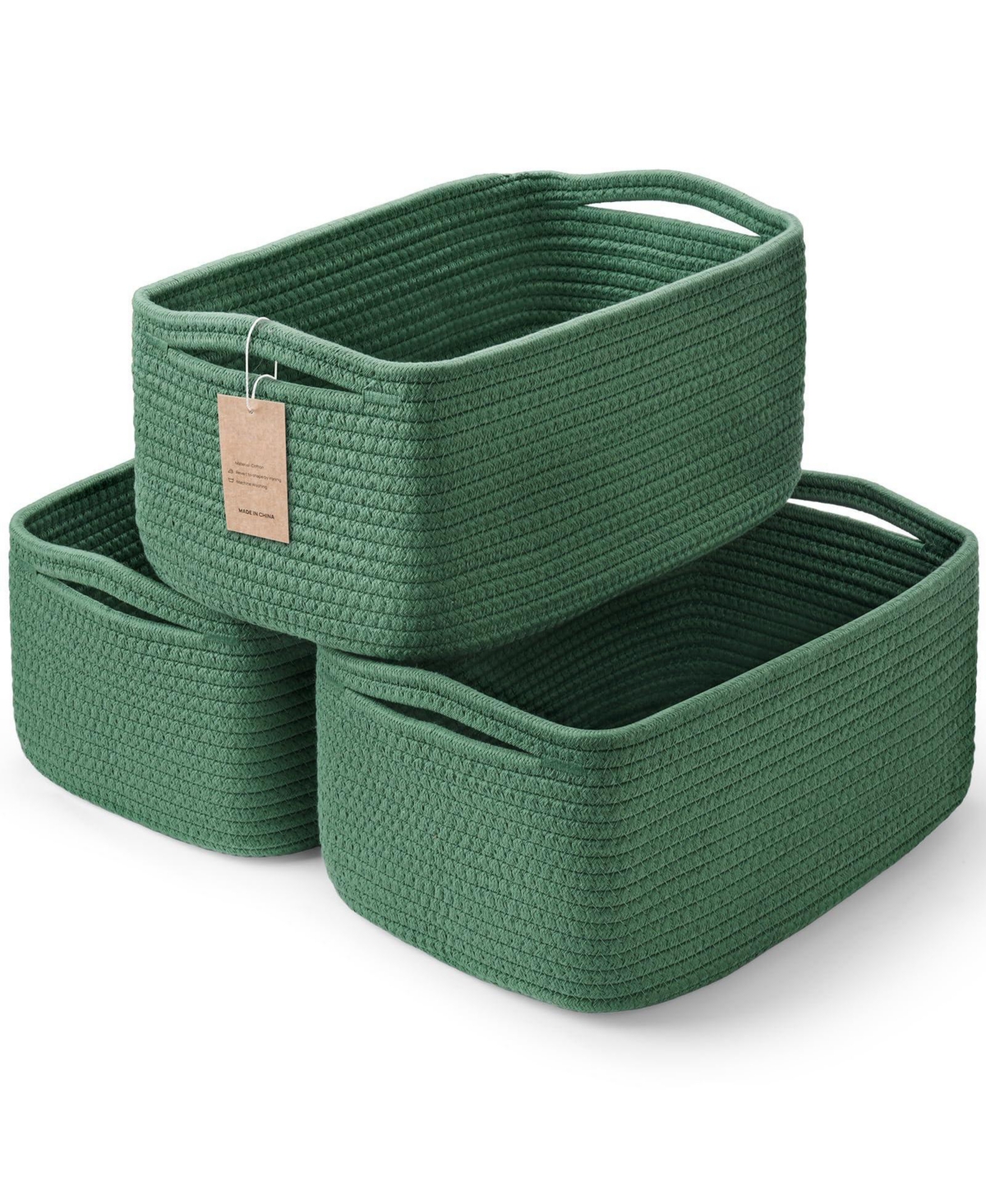 Click here for Gnuadz 3Piece Woven Rope Storage Baskets with Hand... prices