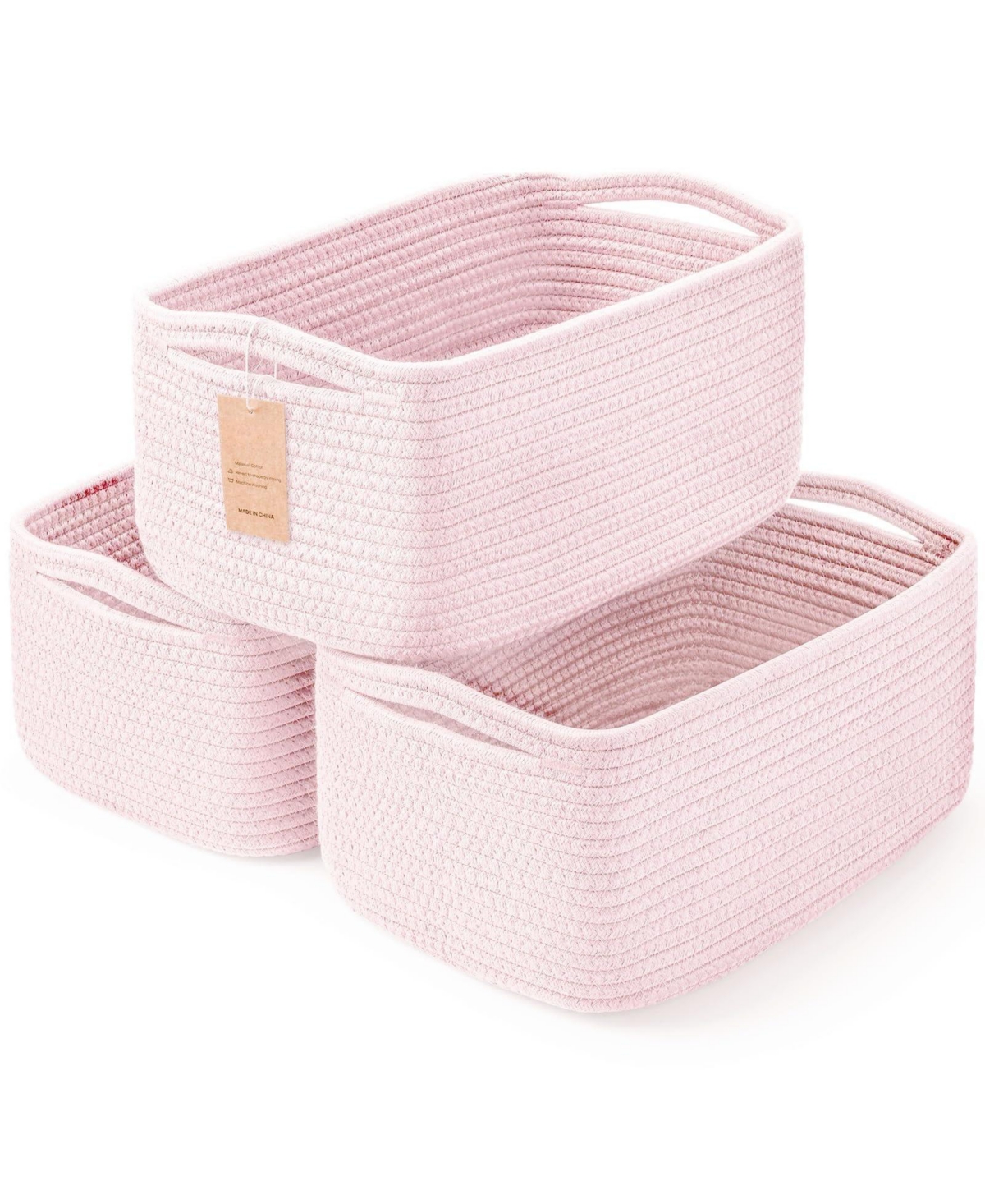 Click here for Gnuadz 3Piece Woven Rope Storage Baskets with Hand... prices