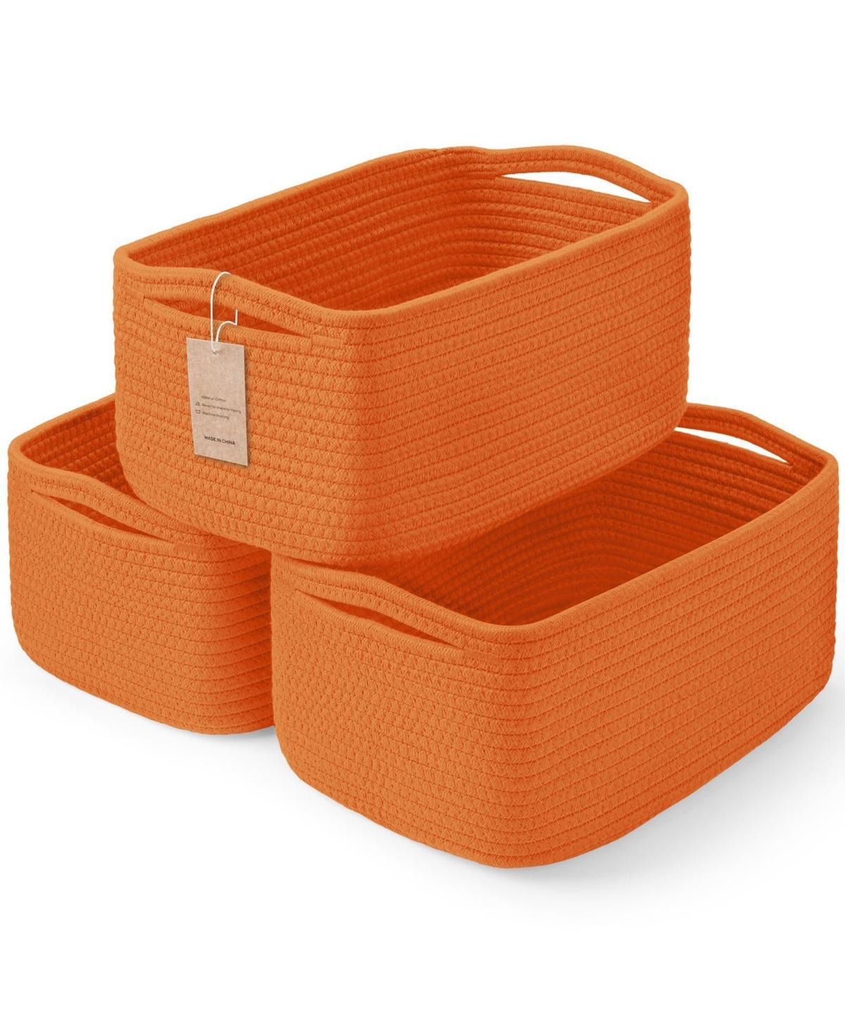 Click here for Gnuadz 3Piece Woven Rope Storage Baskets with Hand... prices