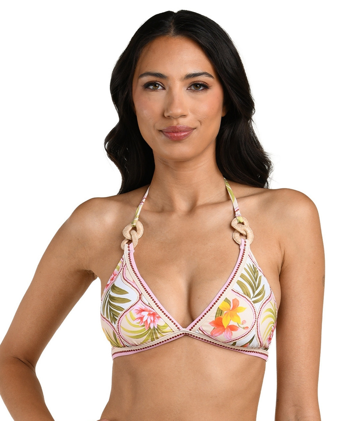 Click here for La Blanca Womens Palm Nouveau V-Neck Bikini Top -... prices