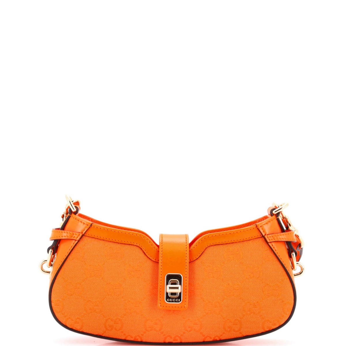 Click here for Pre-Owned Gucci Mini Moon Side Shoulder Bag Gg Can... prices