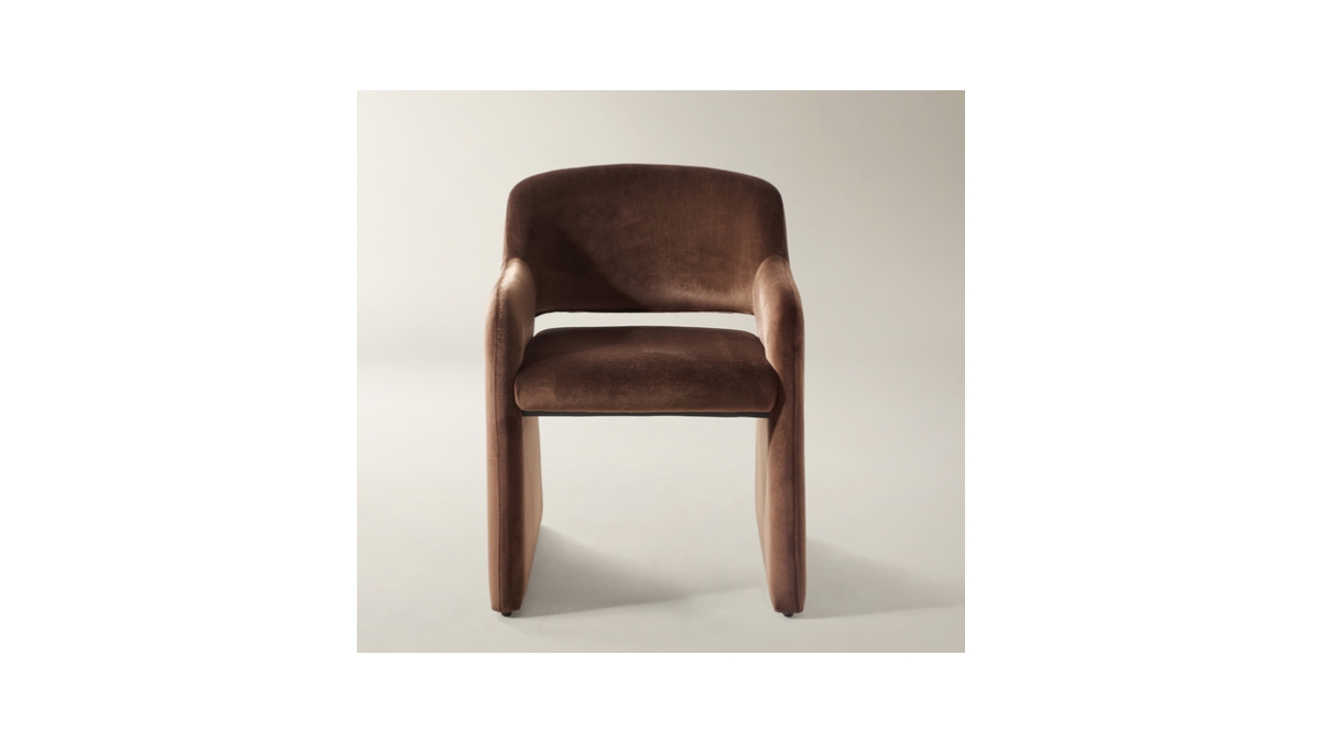 Click here for Z Gallerie Elara Dining Armchair - Burnt umber prices