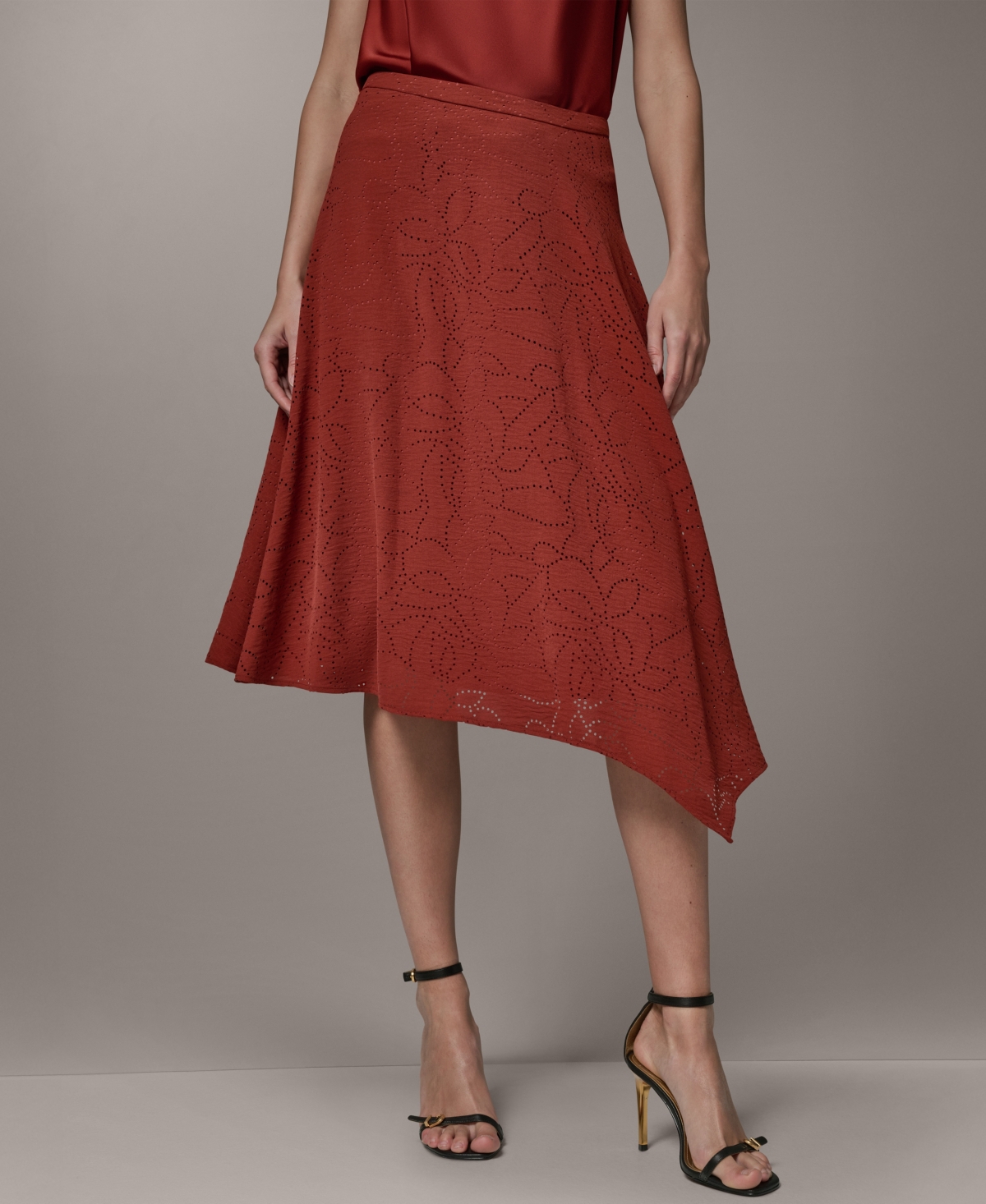 Click here for Donna Karan New York Womens Laser Cut High-Low Ski... prices