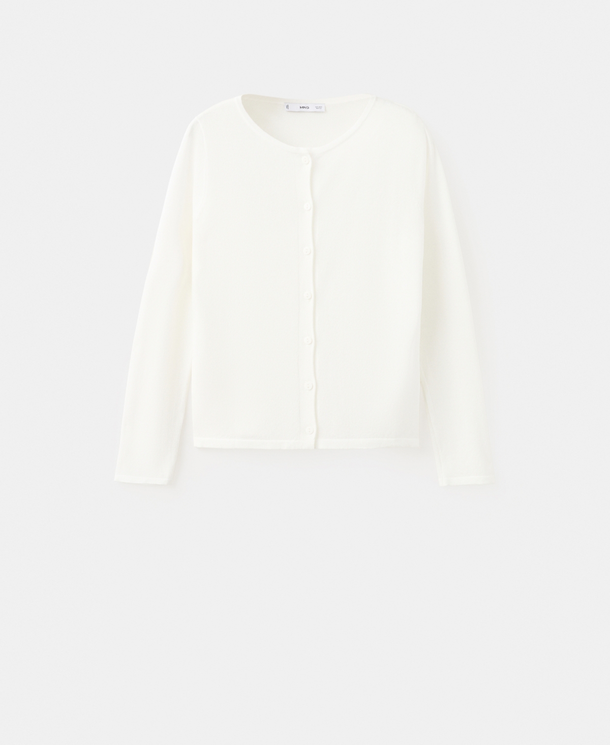 Click here for Mango Womens Knitted Button Cardigan - Ecru prices