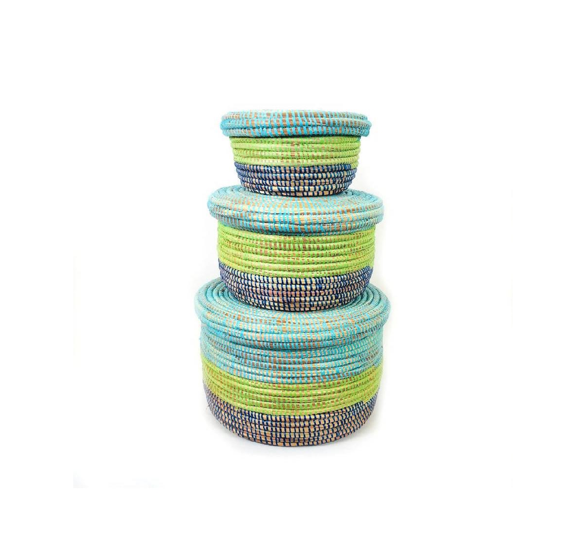 Click here for Mbare  Modern Storage Baskets - Set of 3 - Multi prices