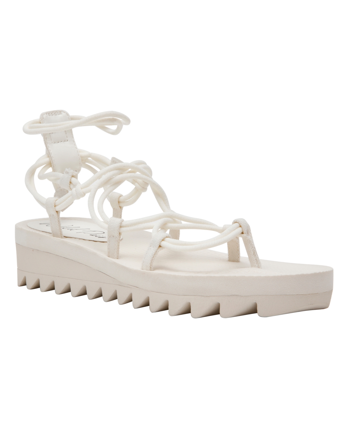 Click here for Wild Pair Womens Kitkaa Platform Lace-Up Sandals... prices