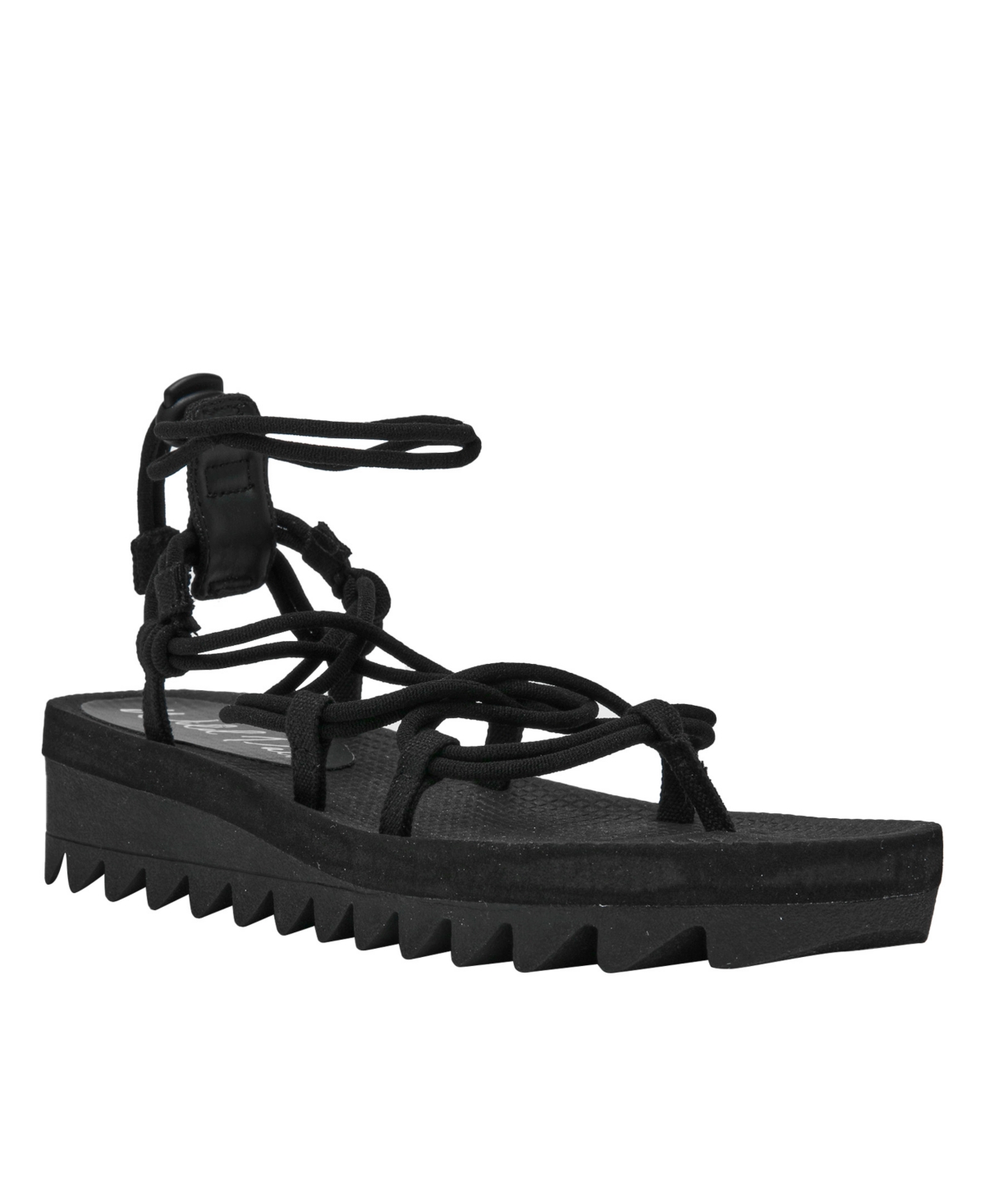 Click here for Wild Pair Womens Kitkaa Platform Lace-Up Sandals... prices
