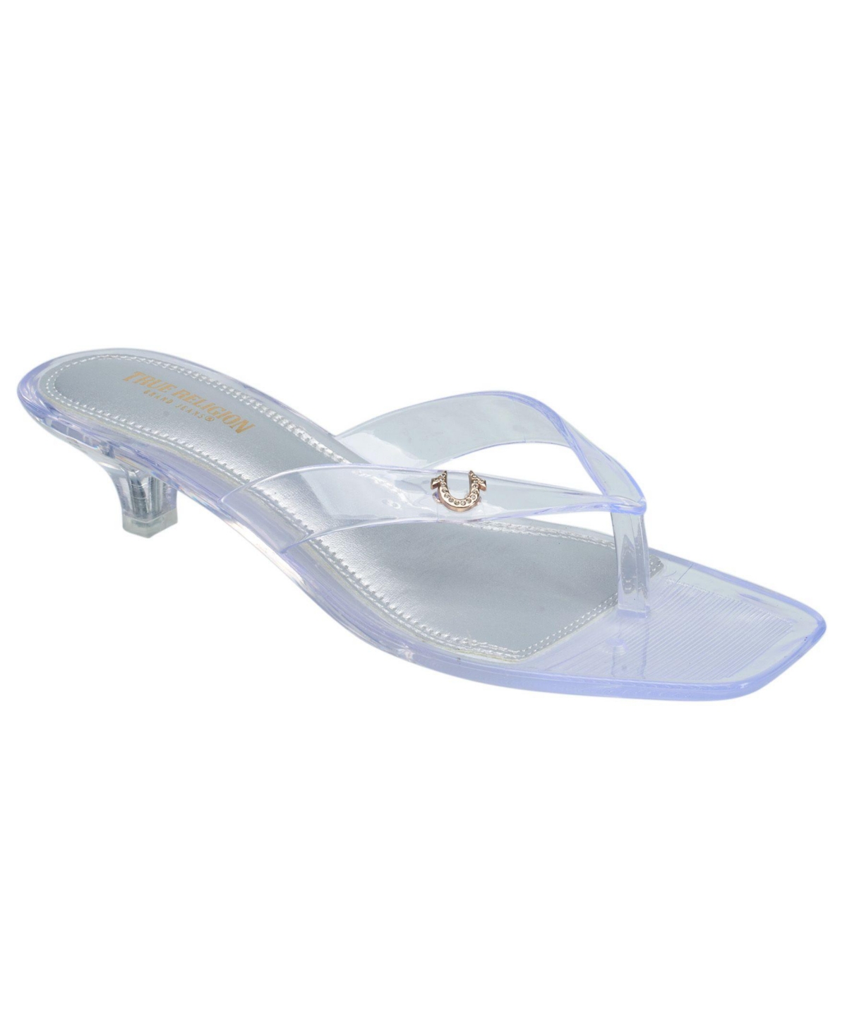 Click here for True Religion Womens Jelly Thong Strap Heel - Clea... prices