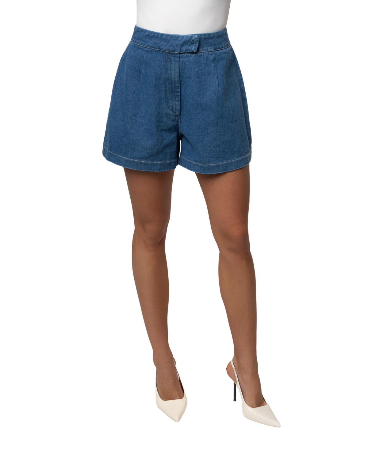 Click here for Jluxlabel Womens City Stroll Denim Shorts - Medium... prices
