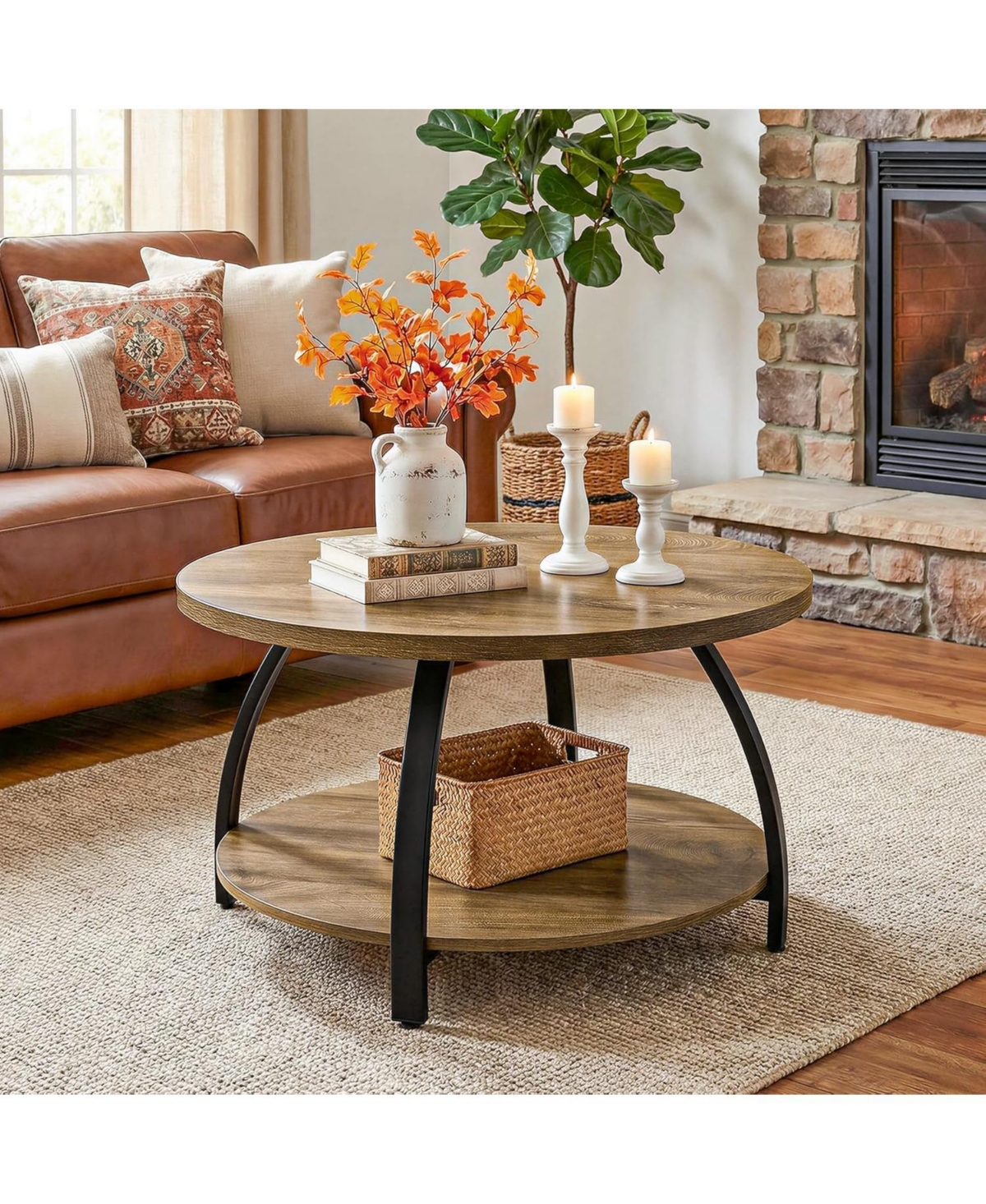 Click here for Tribesigns Round Coffee Table  31.5 Wooden Center... prices