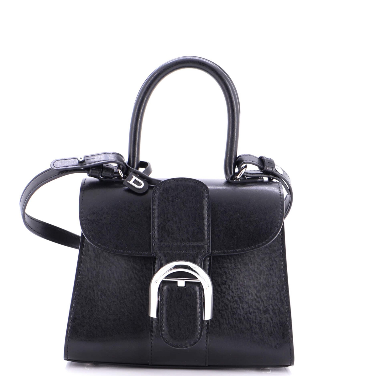 Click here for Pre-Owned Delvaux Mini Brillant Top Handle Bag Lea... prices