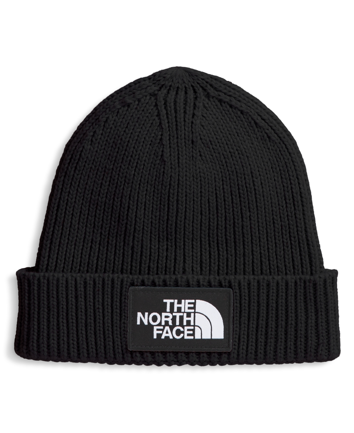 Click here for The North Face Baby Boys logo box beanie - TNF Bla... prices
