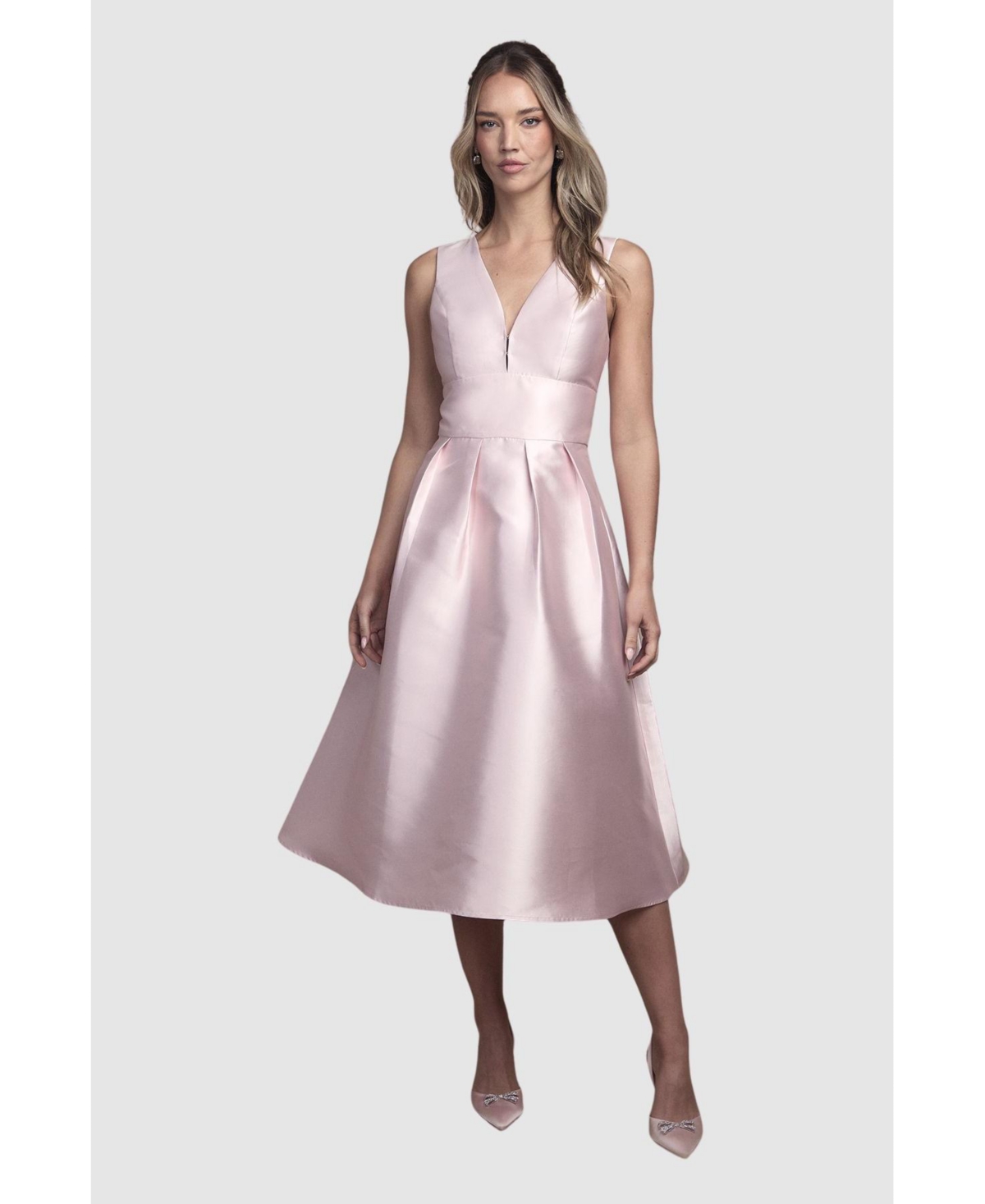 Click here for Coast Womens Structured Twill Midi Bridesmaid Dres... prices