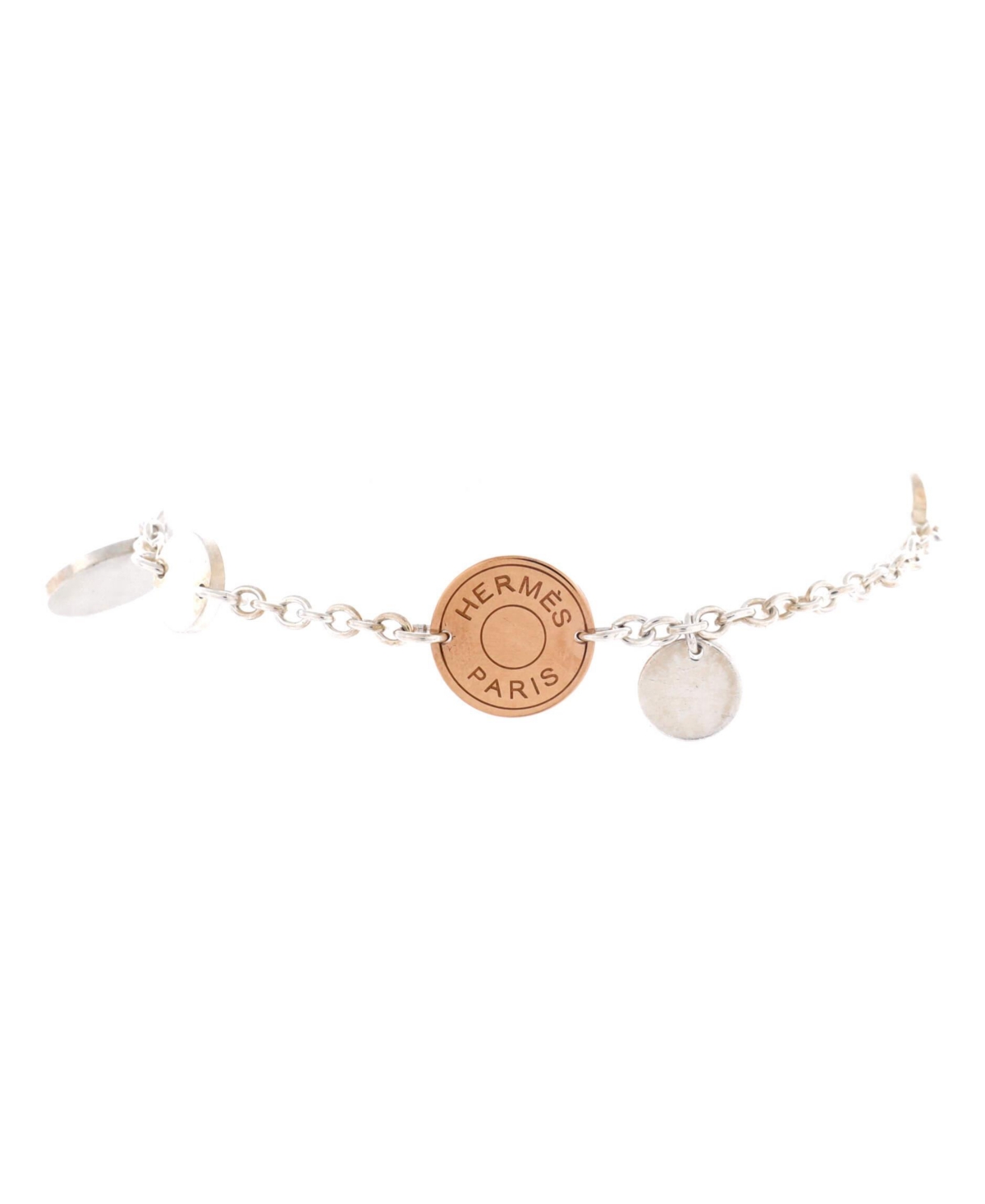 Click here for Pre-Owned Hermes Ex-Libris Bracelet - 18k rose gol... prices
