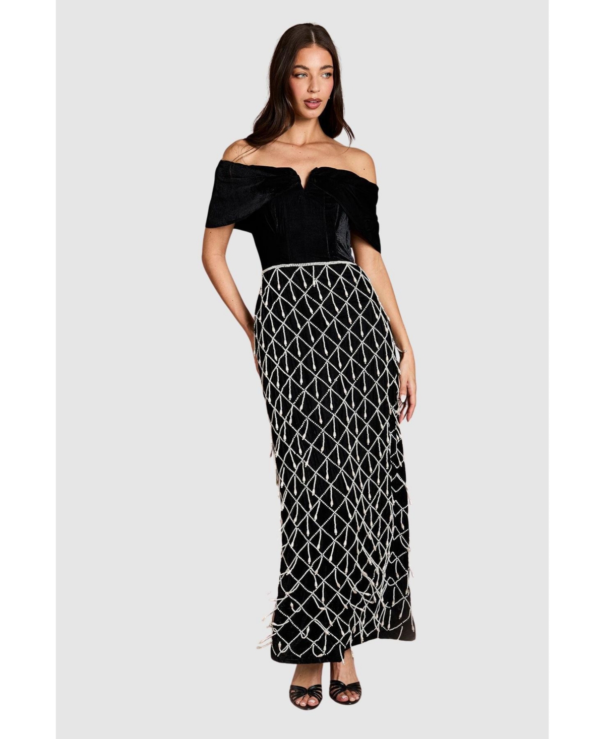 Click here for Coast Womens Corset Embellished Maxi Dress - Black prices