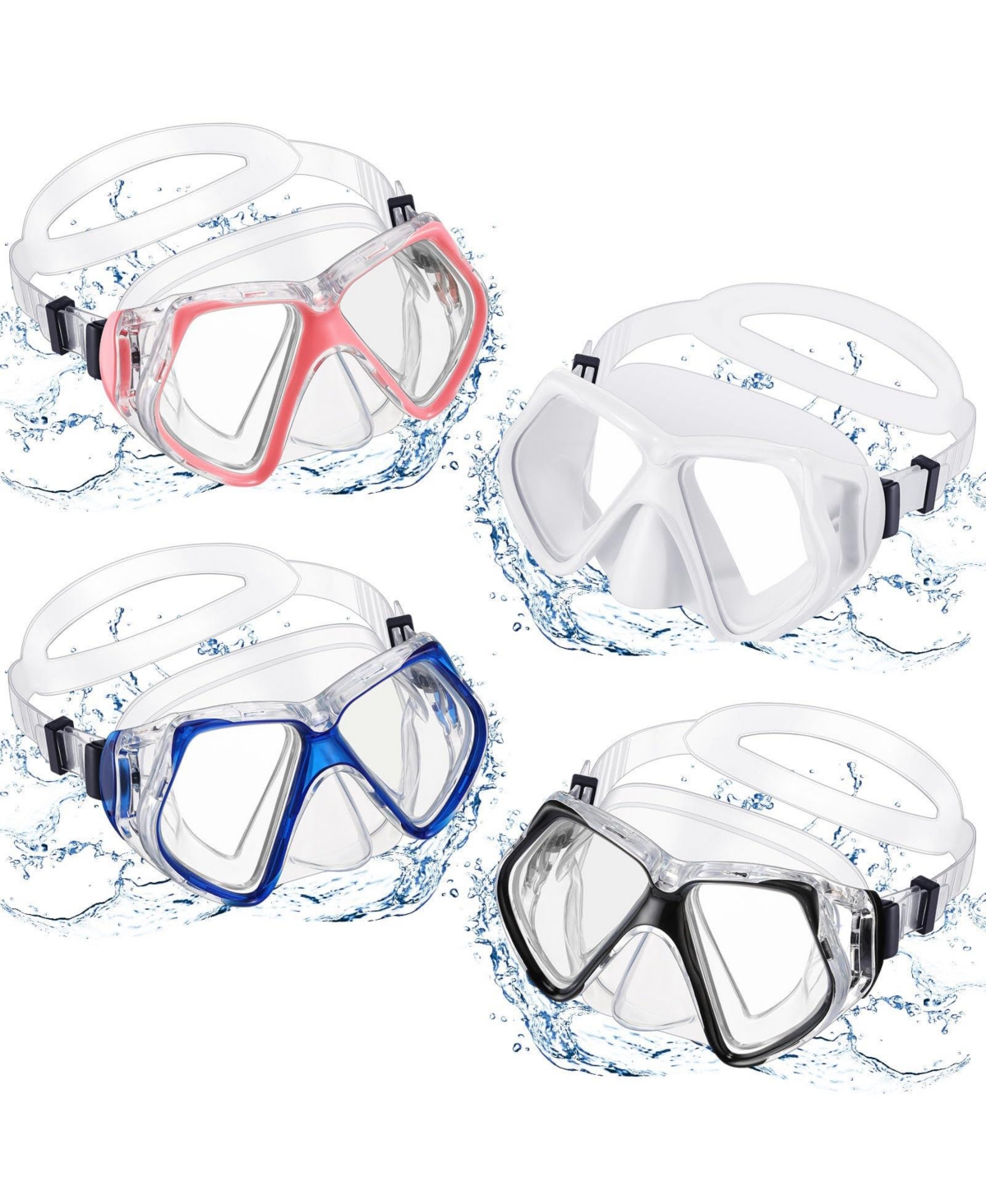 Click here for Gnuadz 4pc Adult Diving Mask Tempered Glass Snorke... prices