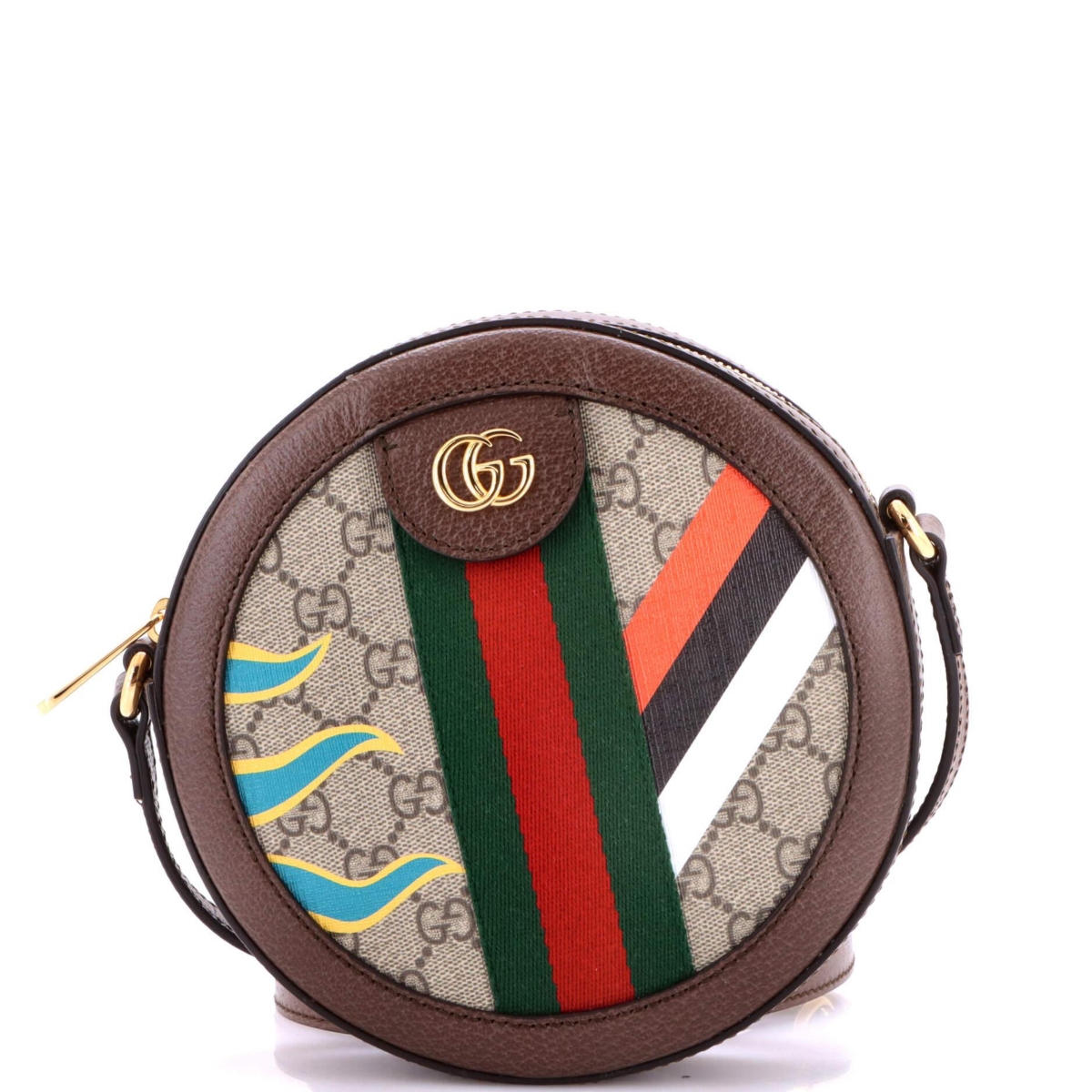 Click here for Pre-Owned Gucci Mini Ophidia Round Shoulder Bag Pr... prices