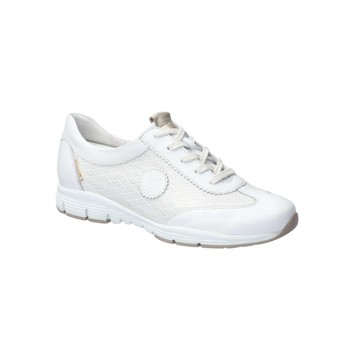 Click here for Mephisto Womens Yael Leather Sneaker - White prices
