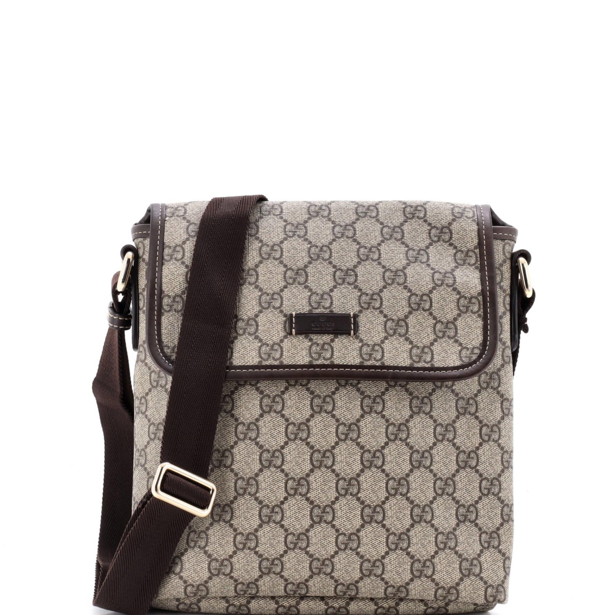Click here for Pre-Owned Gucci Small Flap Messenger Gg Coated Can... prices
