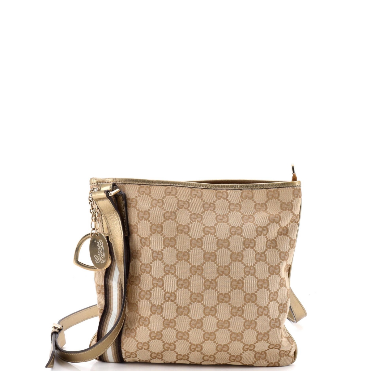 Click here for Pre-Owned Gucci Jolicoeur Messenger Bag Gg Canvas... prices