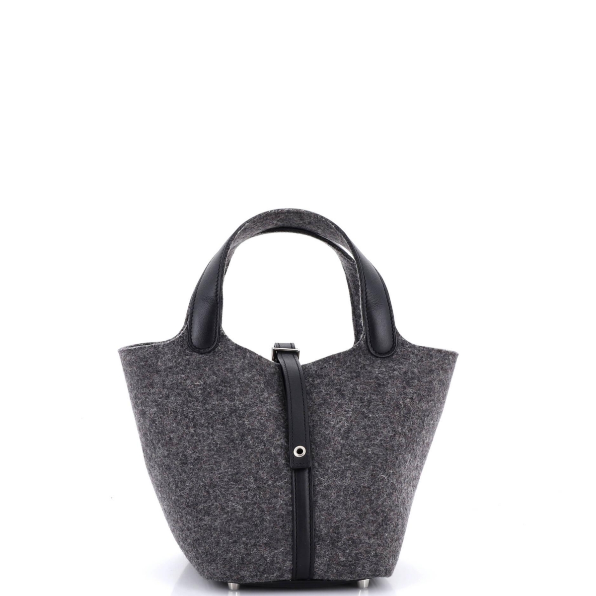 Click here for Pre-Owned HERMES Pm Picotin Lock Bag Felt with Lea... prices