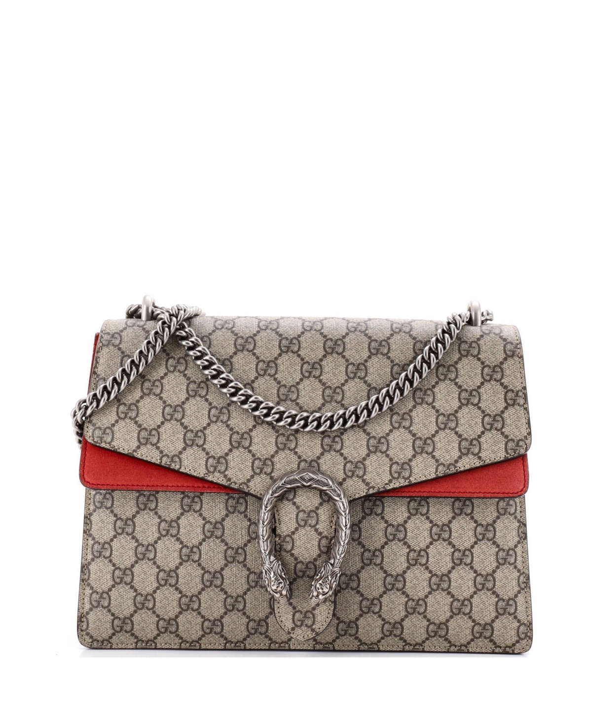 Click here for Pre-Owned Gucci Medium Dionysus Bag Gg Coated Canv... prices