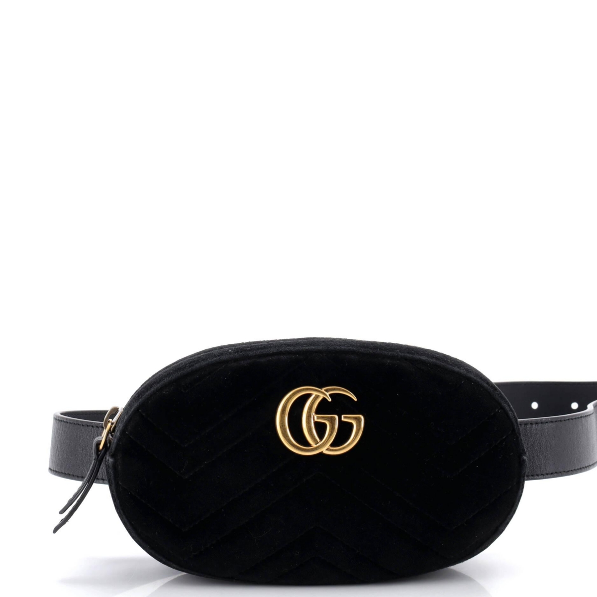 Click here for Pre-Owned Gucci Gg Marmont Belt Bag Matelasse Velv... prices