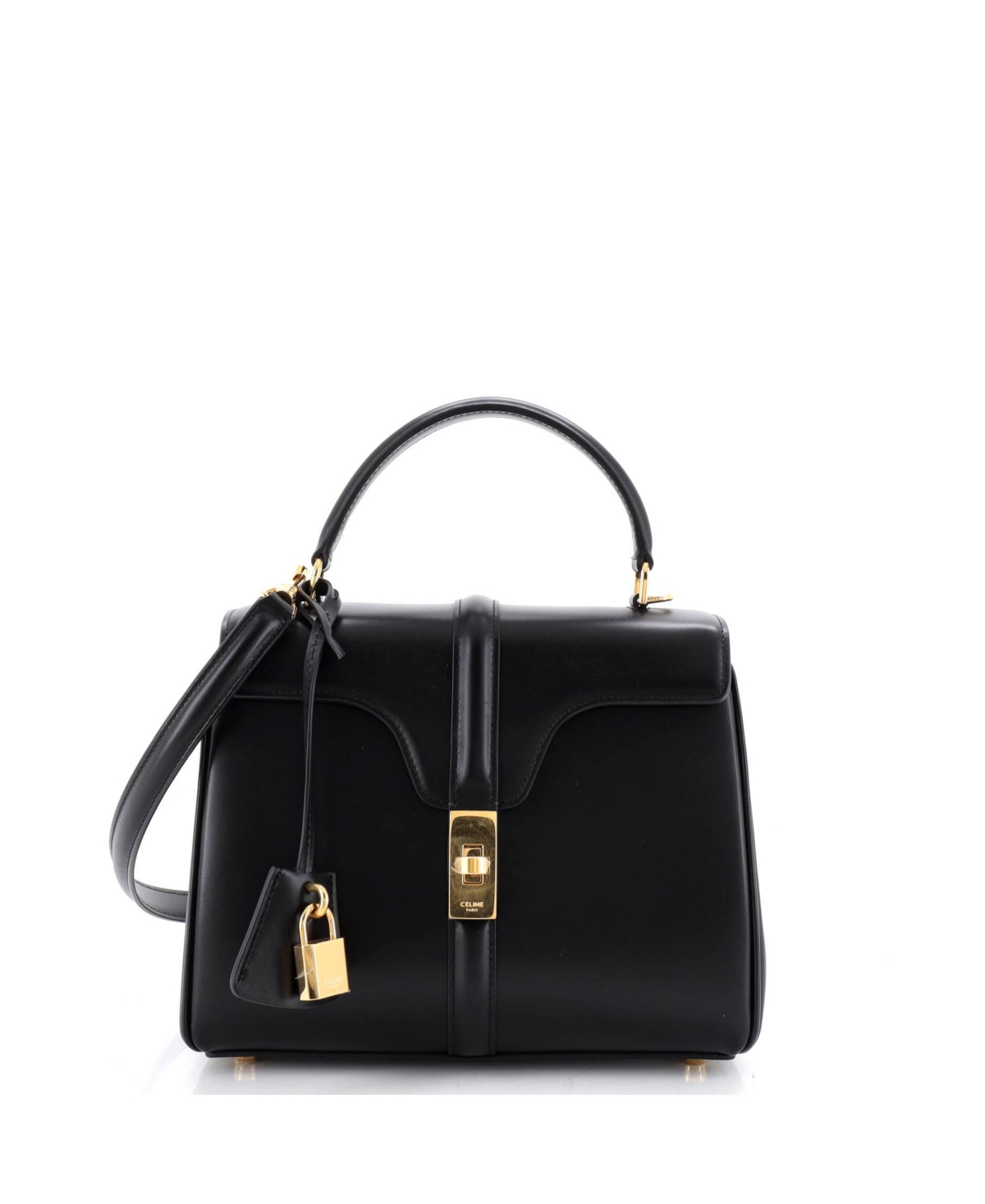 Click here for Pre-Owned Celine Small 16 Top Handle Bag Smooth Ca... prices