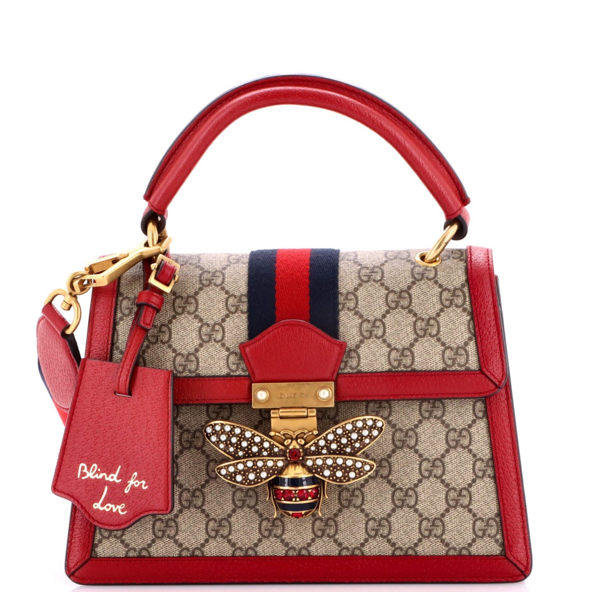 Click here for Pre-Owned Gucci Small Queen Margaret Top Handle Ba... prices