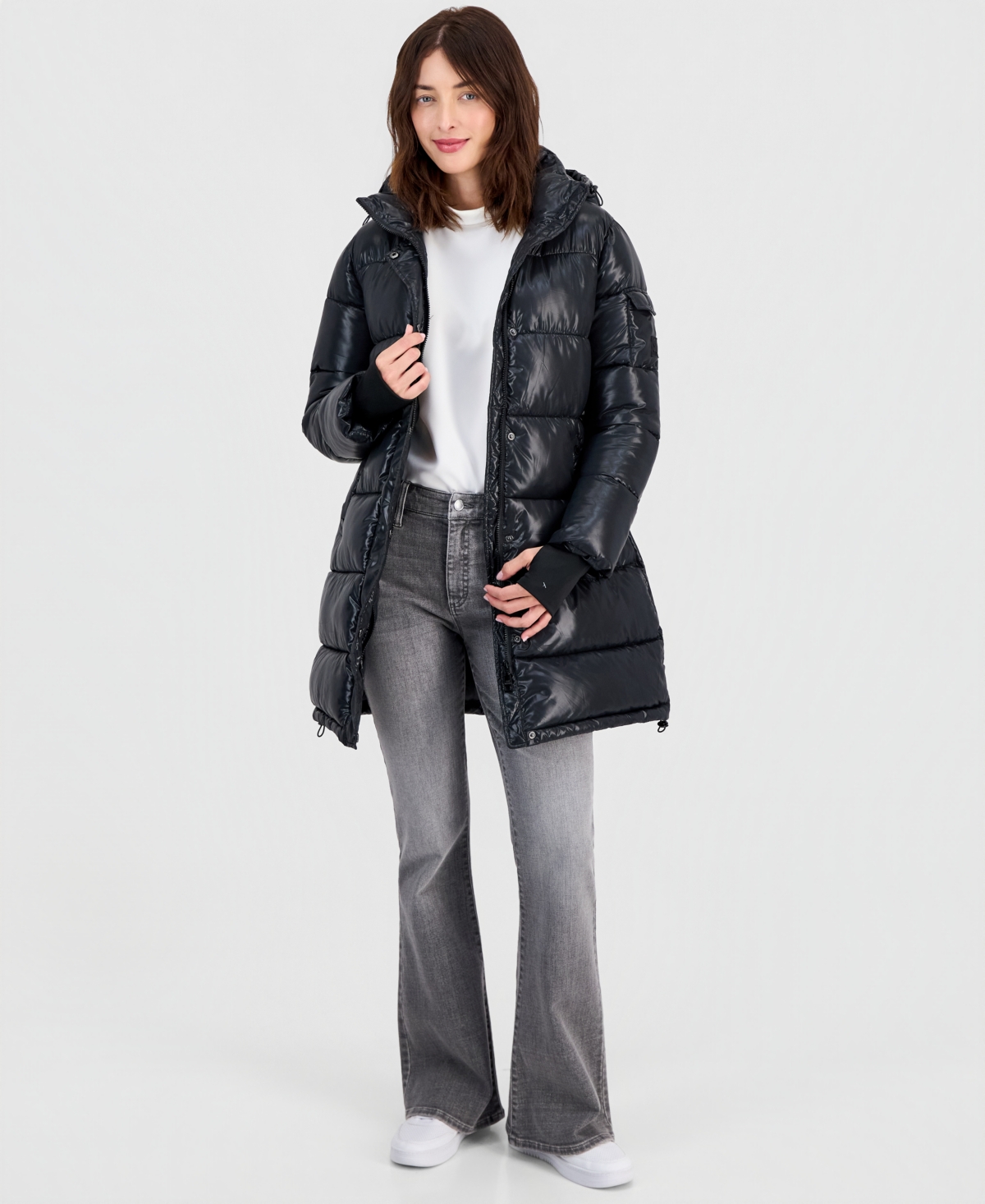 Click here for Steve Madden Womens Hooded Puffer Coat  Created fo... prices
