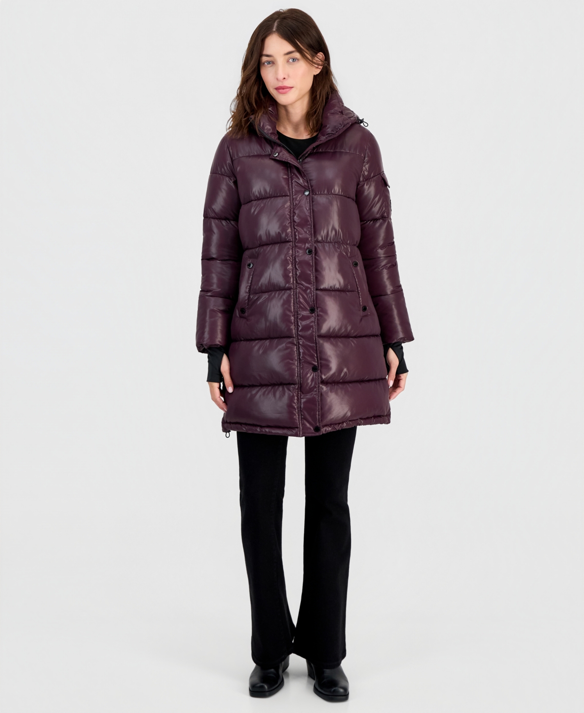 Click here for Steve Madden Womens Hooded Puffer Coat  Created fo... prices