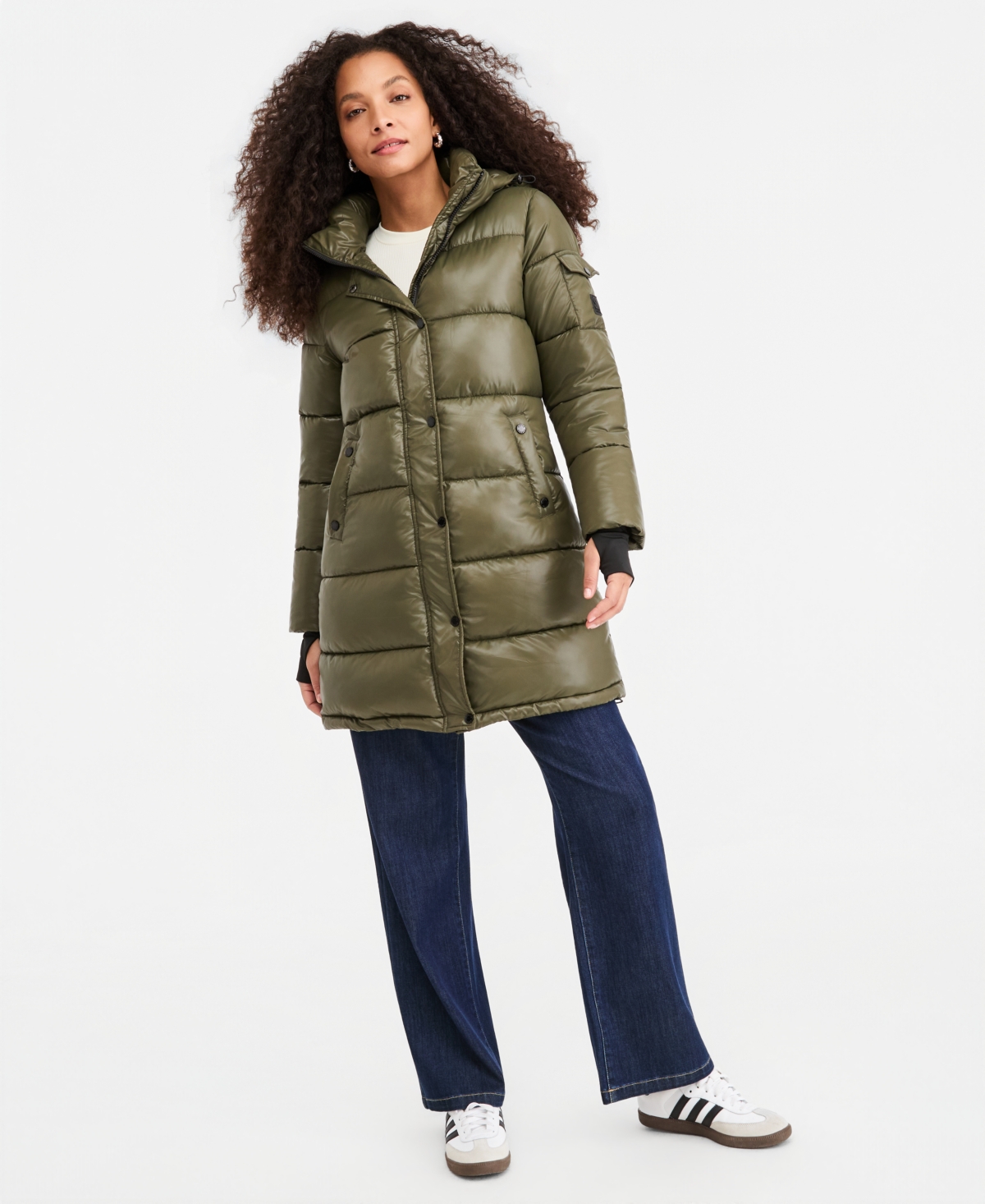 Click here for Steve Madden Womens Hooded Puffer Coat  Created fo... prices