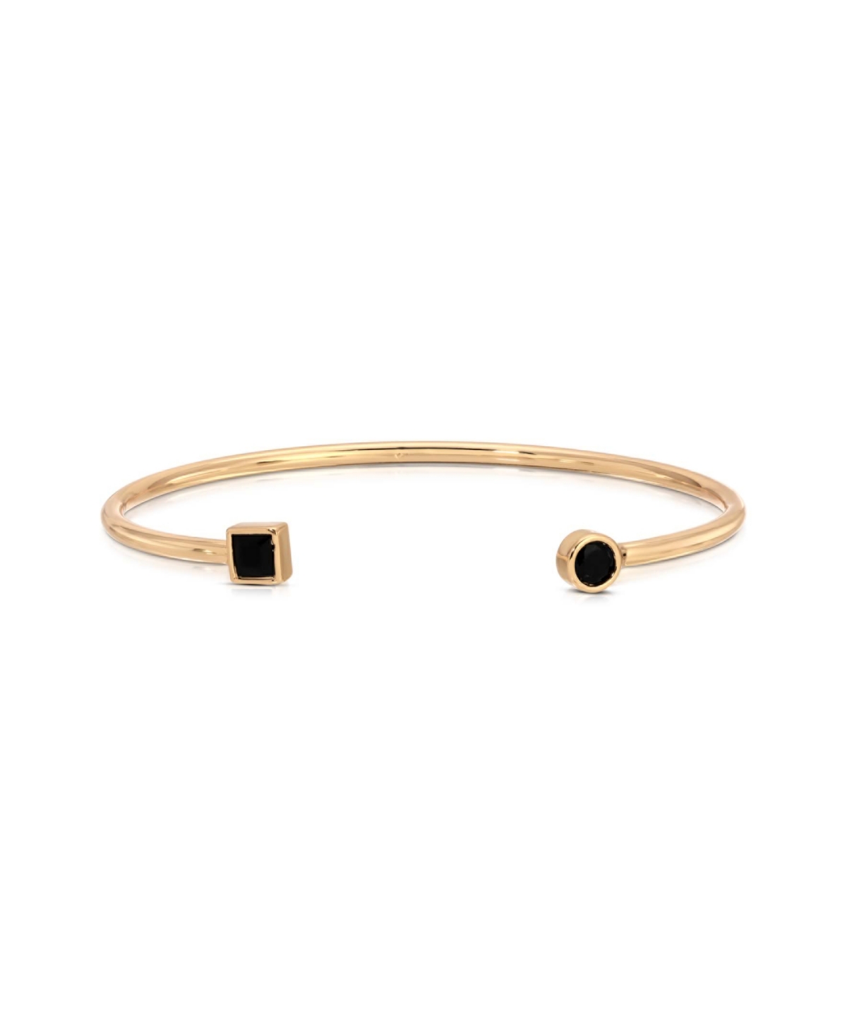 Click here for Ettika Gold-Tone Crystal Shapes Cuff Bracelet - Bl... prices