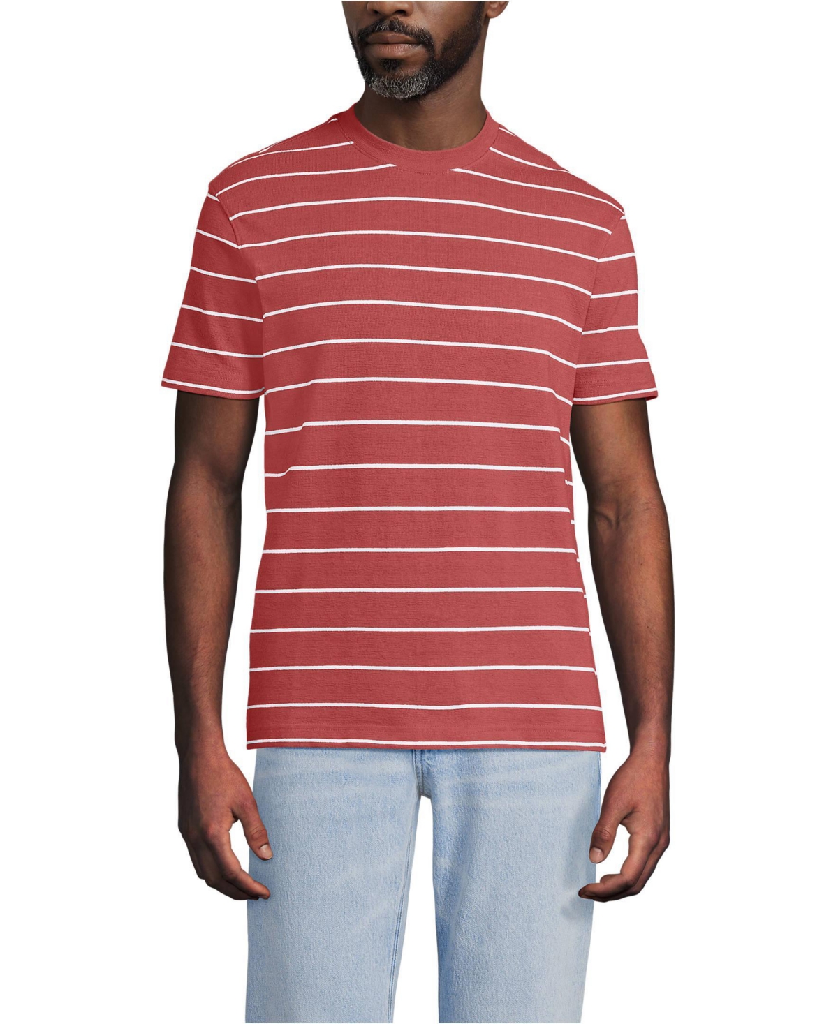 Click here for Lands End Mens Short Sleeve Knit Terry Tee - Nauti... prices