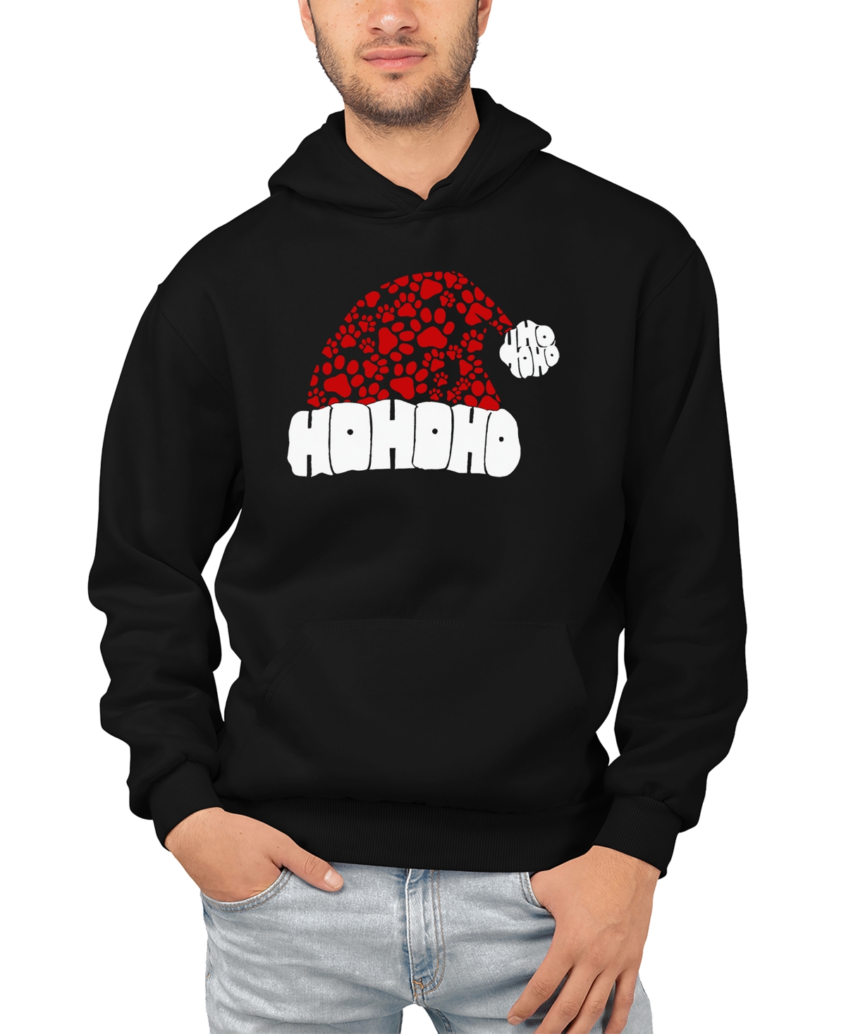 Click here for La Pop Art Mens Pet Hat Christmas Word Art Hooded... prices