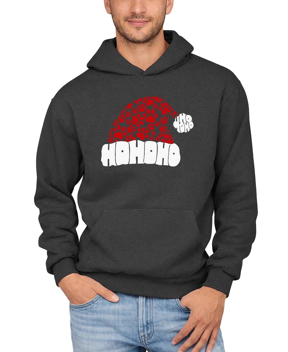 Click here for La Pop Art Mens Pet Hat Christmas Word Art Hooded... prices